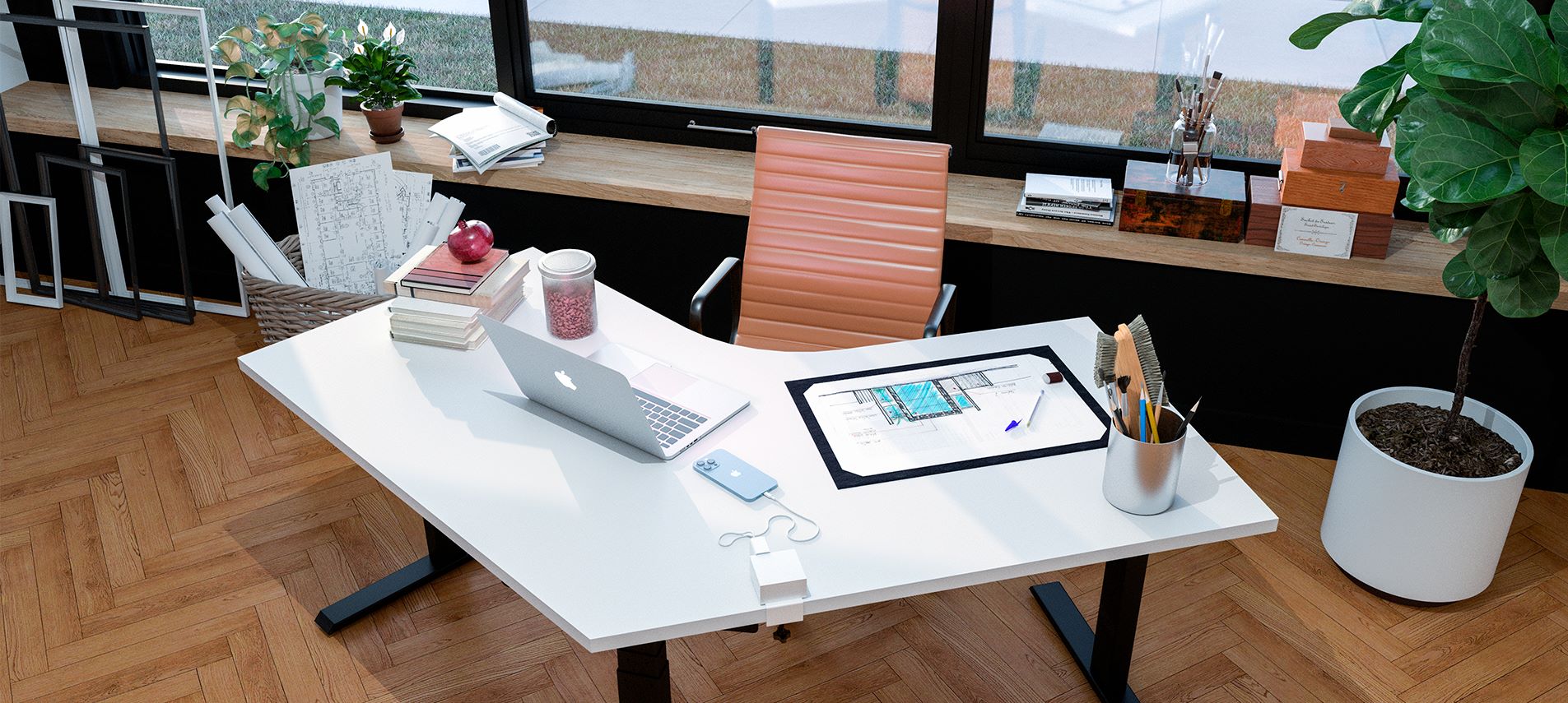 Adjustable desk 120° - Gebesa Office Furniture