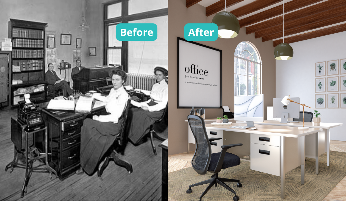 The Evolution of Office Furniture: From Past to Present - Blog Gebesa
